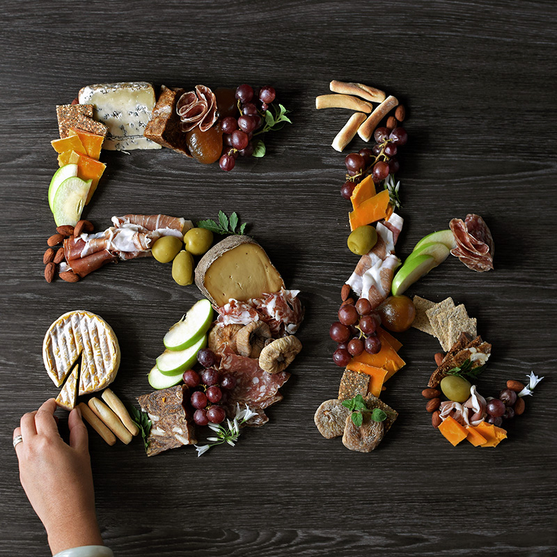 Food typography & food art