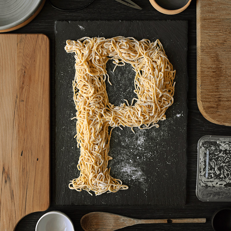 Food typography & food art