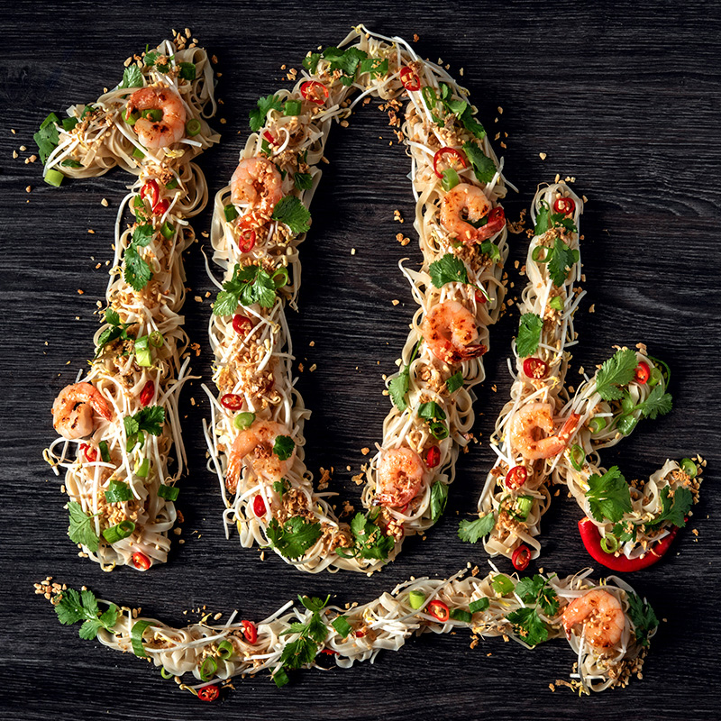 Food typography & food art